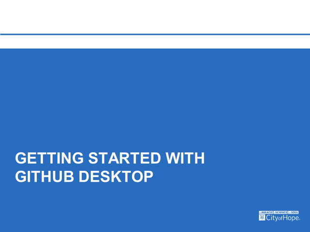 Getting started with GitHub Desktop | PDF