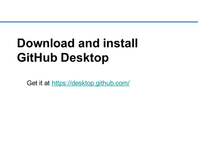 Getting started with GitHub Desktop | PDF