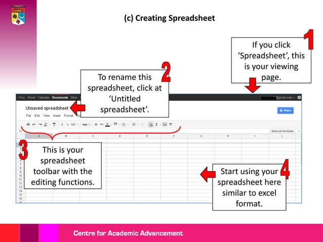 Getting started with google docs | PPT