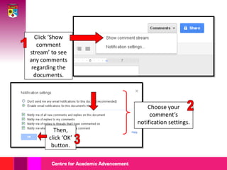 Getting started with google docs | PPT