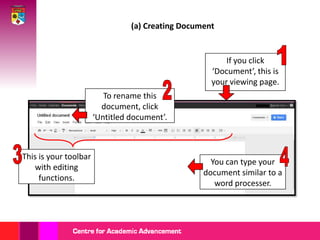 Getting started with google docs | PPT