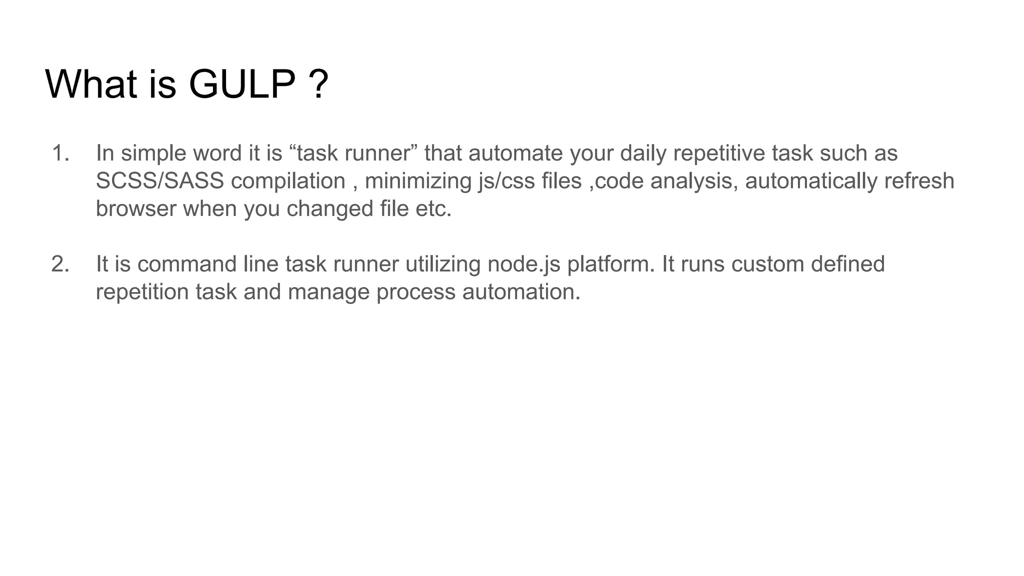 Getting Started With Gulpjs Ppt 4596