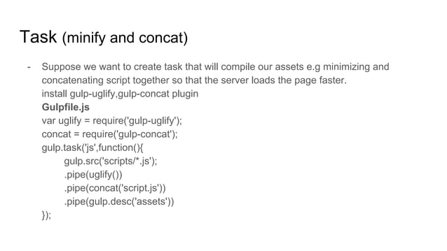 Getting Started With Gulpjs Ppt