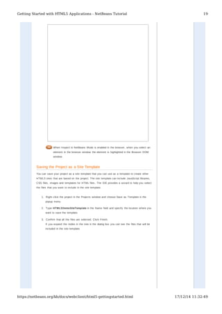 Getting started with_html5_applications_-_net_beans_tutorial_-_op | PDF