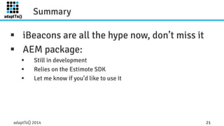 Getting started with iBeacons and AEM | PDF | Computing | Technology & Computing
