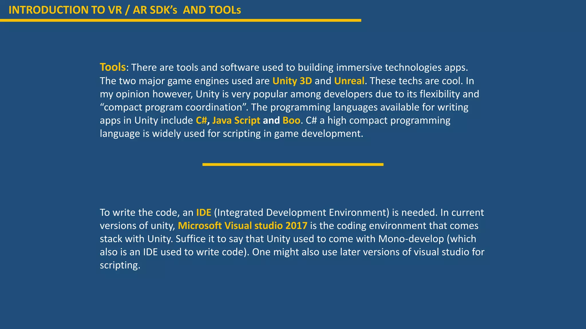 Getting started with immersive technologies | PPTX