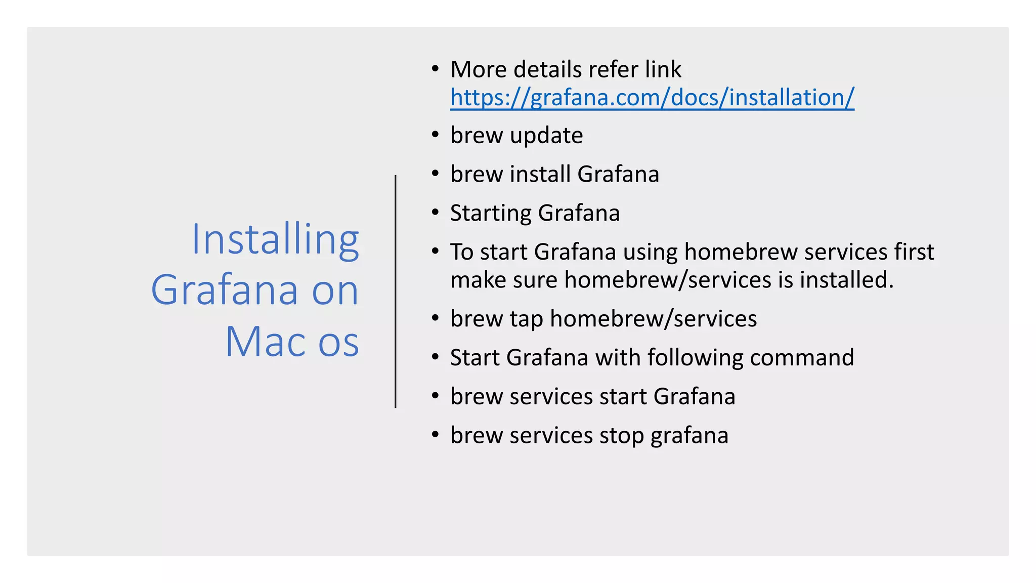 Getting Started With Influx Db And Grafana Installation Guide Ppt