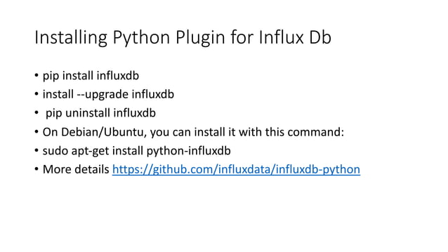Getting started with influx Db and Grafana Installation Guide | PDF