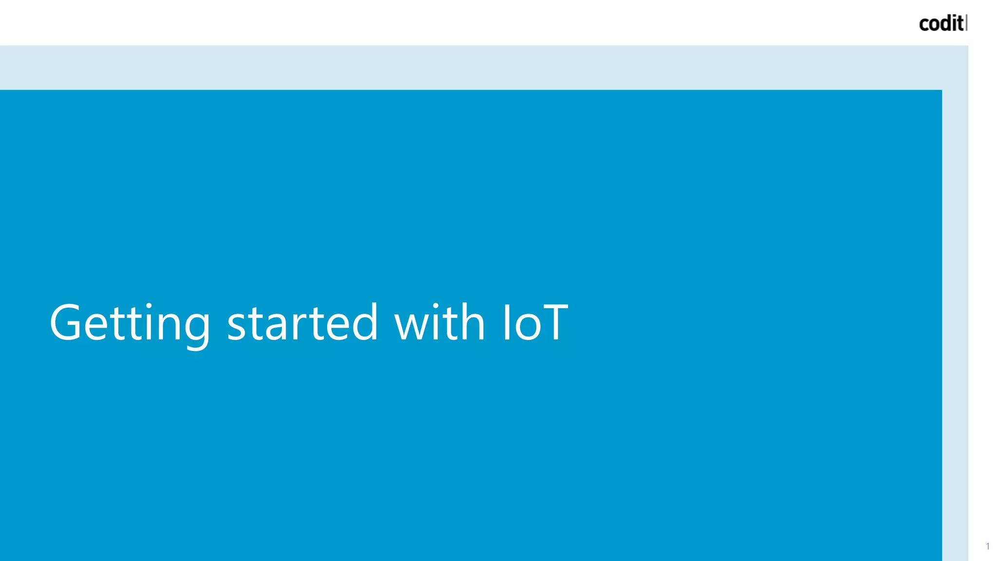 Getting started with IoT | PPTX