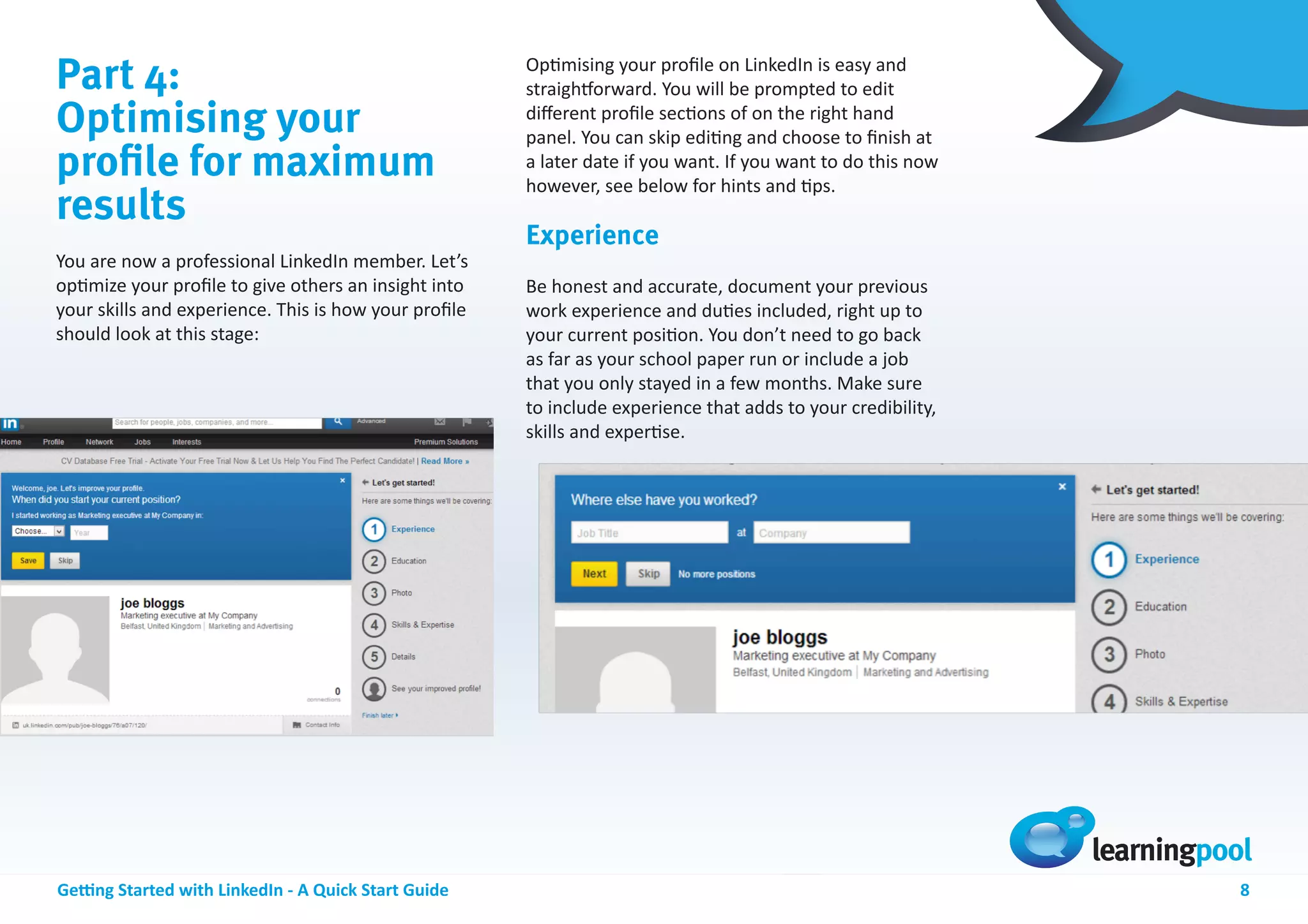 Getting started with LinkedIn | PDF