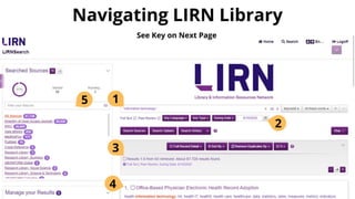 Getting Started with LIRN Library and ProQuest Central | PPTX | Databases | Computer Software ...