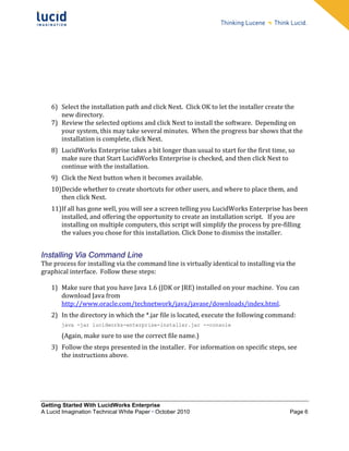 Getting started with Lucidworks Enterprise | PDF