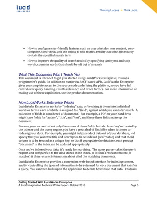 Getting started with Lucidworks Enterprise | PDF