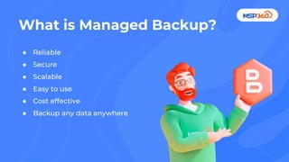 Getting Started With Managed Backup: Configuration Best Practices | PPT