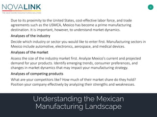 Getting Started With Manufacturing in Mexico | PDF