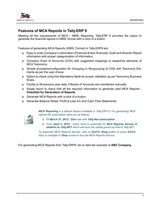 Getting started with mca reports (in xbrl format) | Tally Corporate ...