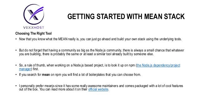 Getting Started with MEAN Stack | PPT | Free Download