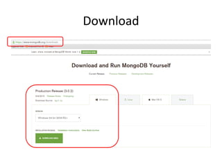 Getting started with mongo db on windows | PPT | Free Download