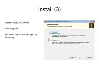 Getting started with mongo db on windows | PPT