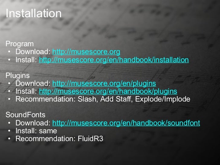How To Install Soundfonts Musescore