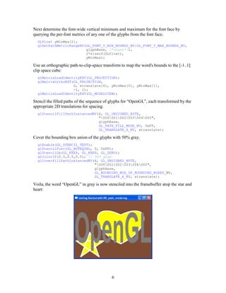 Getting Started with NV_path_rendering | PDF