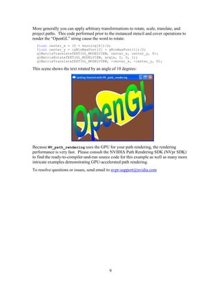 Getting Started with NV_path_rendering | PDF