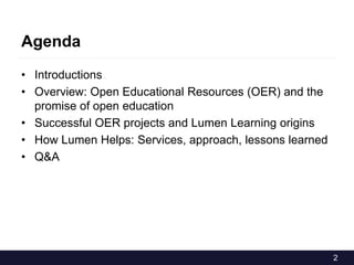 Getting Started with OER? Lumen Can Help! | PPT