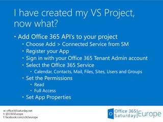Getting Started with the Office 365 API | PPT