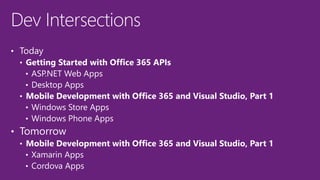 Getting started with Office 365 APIs | PPTX