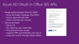 Getting started with Office 365 APIs | PPTX