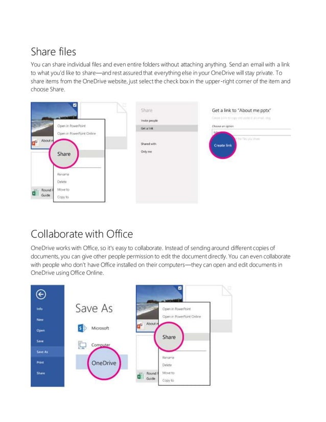 Getting started with one drive | PDF