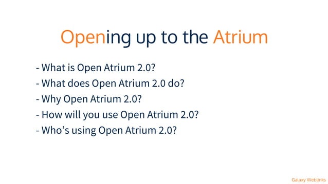 Getting Started with Open Atrium 2.0 | PPT