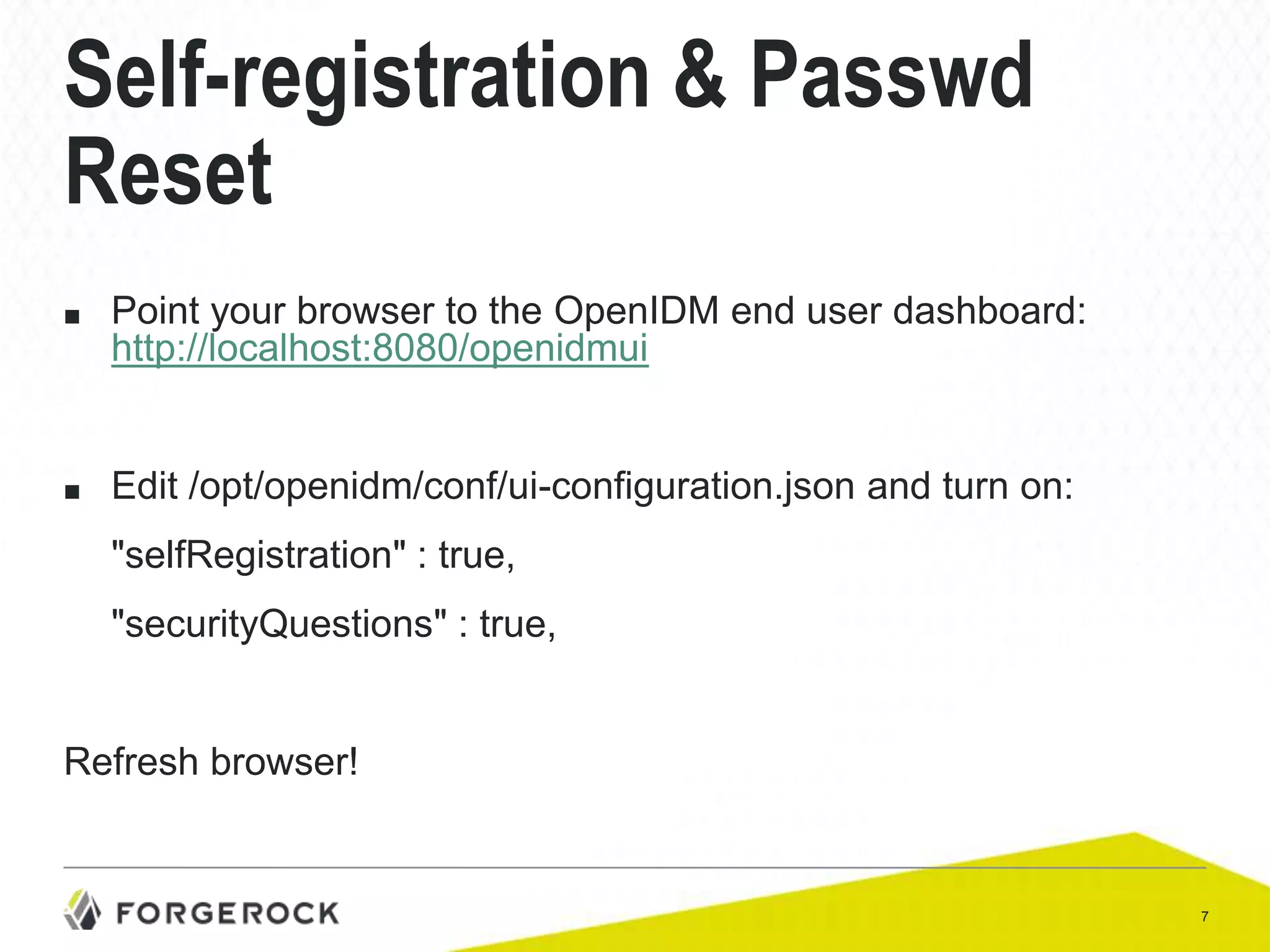 Getting Started with OpenIDM | PPTX