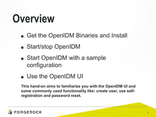 Getting Started with OpenIDM | PPT