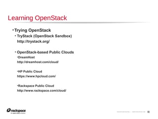 Getting Started With OpenStack (Havana) | PPT | Cloud Computing | Internet