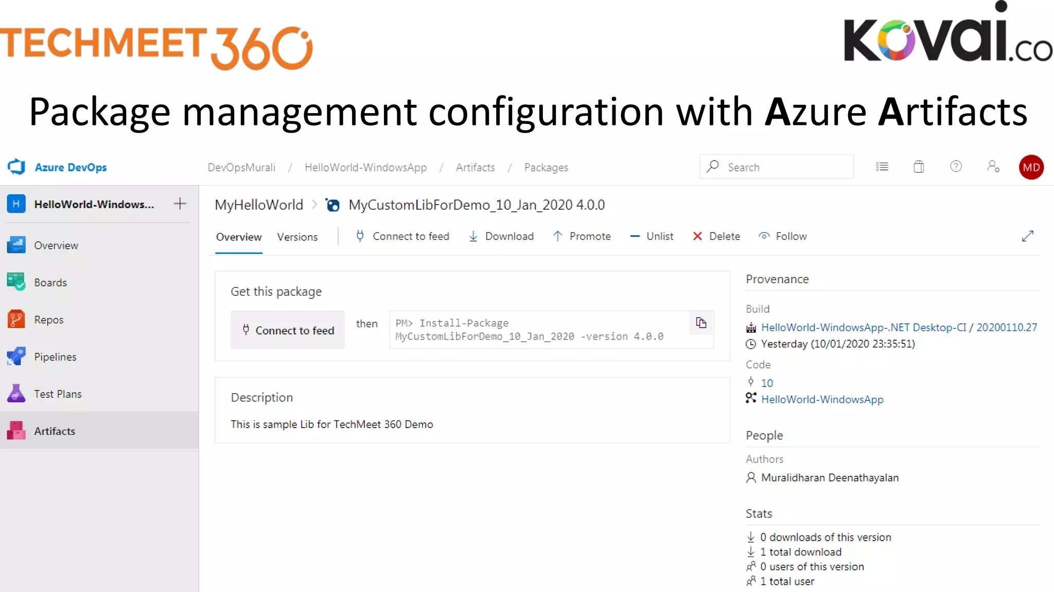 Getting started with package management - Azure DevOps | PPT