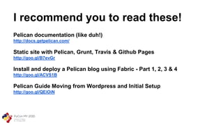 Getting Started with Pelican | PPTX