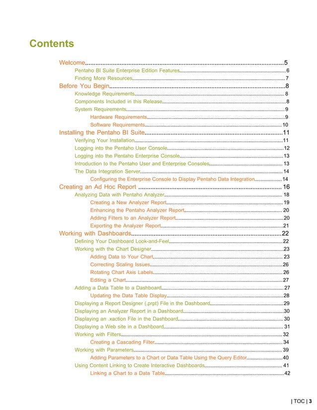 Getting started with_pentaho | PDF