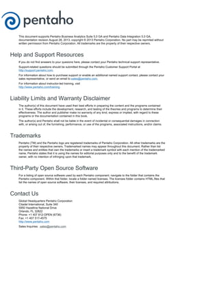 Getting started with_pentaho | PDF
