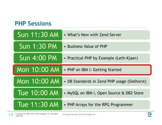 Getting started with PHP on IBM i | PPT