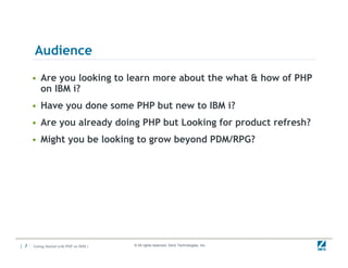 Getting started with PHP on IBM i | PPT