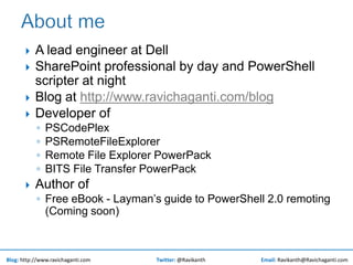 Getting Started With PowerShell Scripting | PPTX