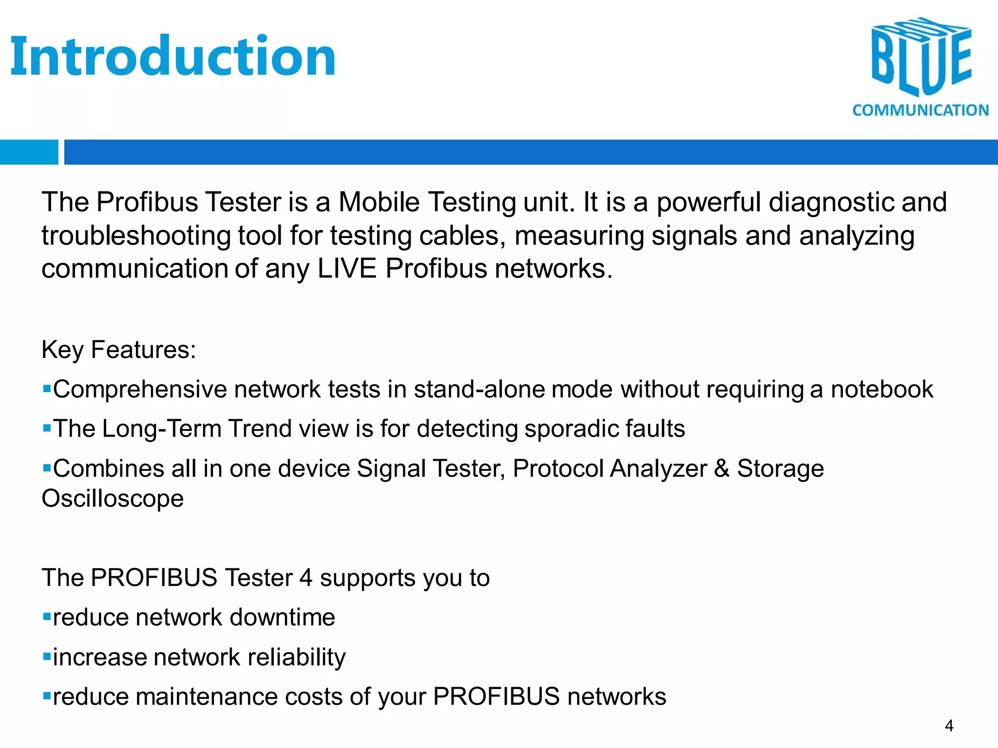 Getting started with Profibus Tester 4 | PDF