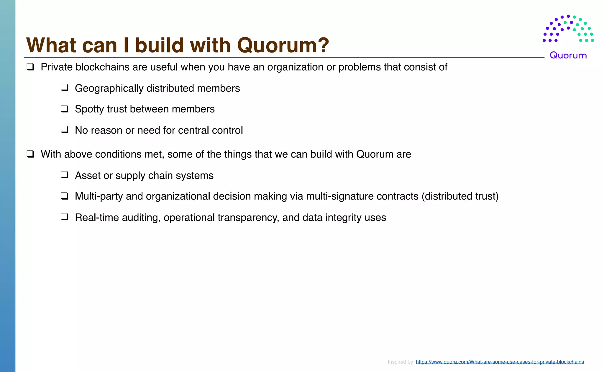Getting started with quorum -101 | PDF | Databases | Computer Software and Applications