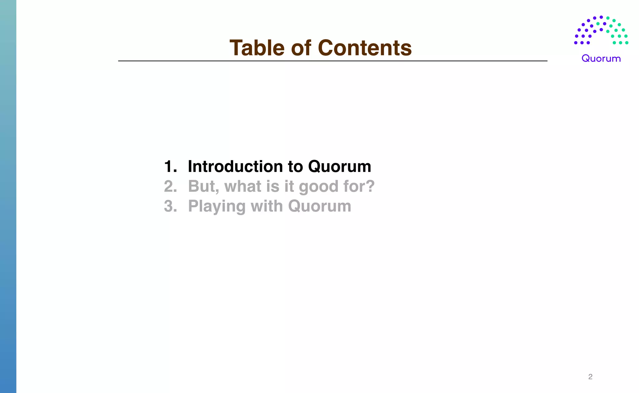 Getting started with quorum -101 | PDF | Databases | Computer Software and Applications