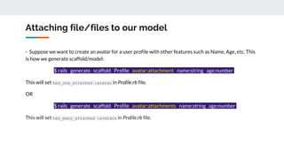 Getting started with rails active storage wae | PPT