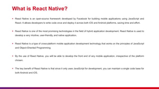 Getting Started With React Native Presntation | PPTX
