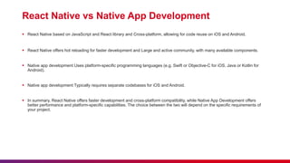 Getting Started With React Native Presntation | PPTX