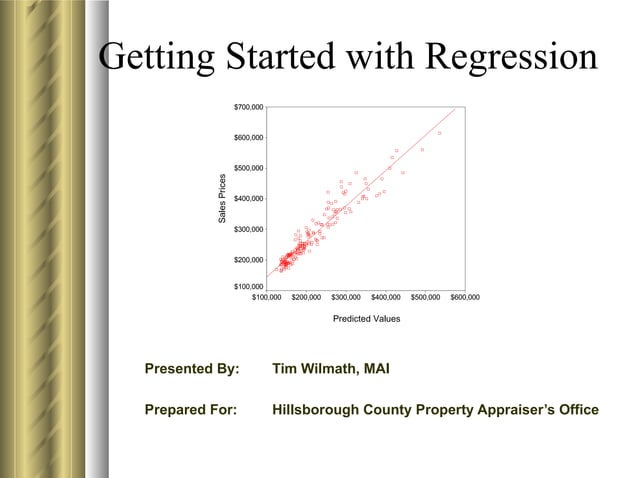 Getting started with regression | PPT