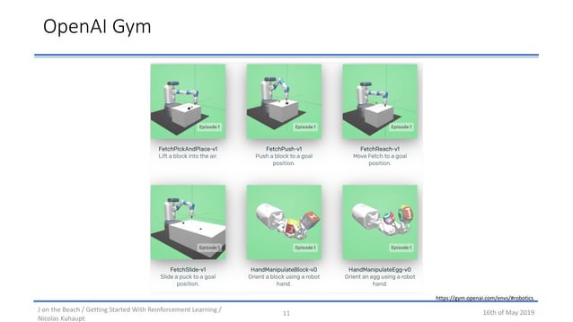 Getting started with Deep Reinforcement Learning | PPT